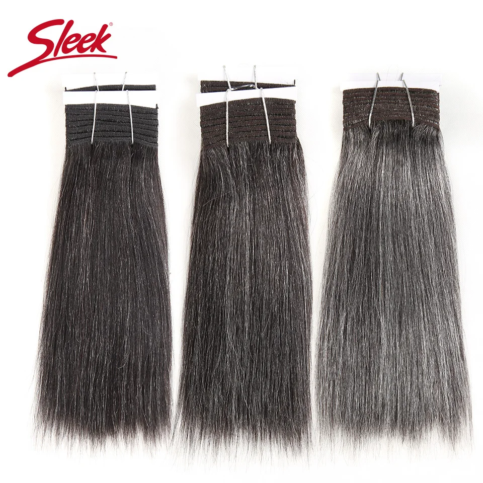 Mechones-de-pelo-liso-Yaki-brasile-o-extensiones-de-cabello-humano-Remy ...