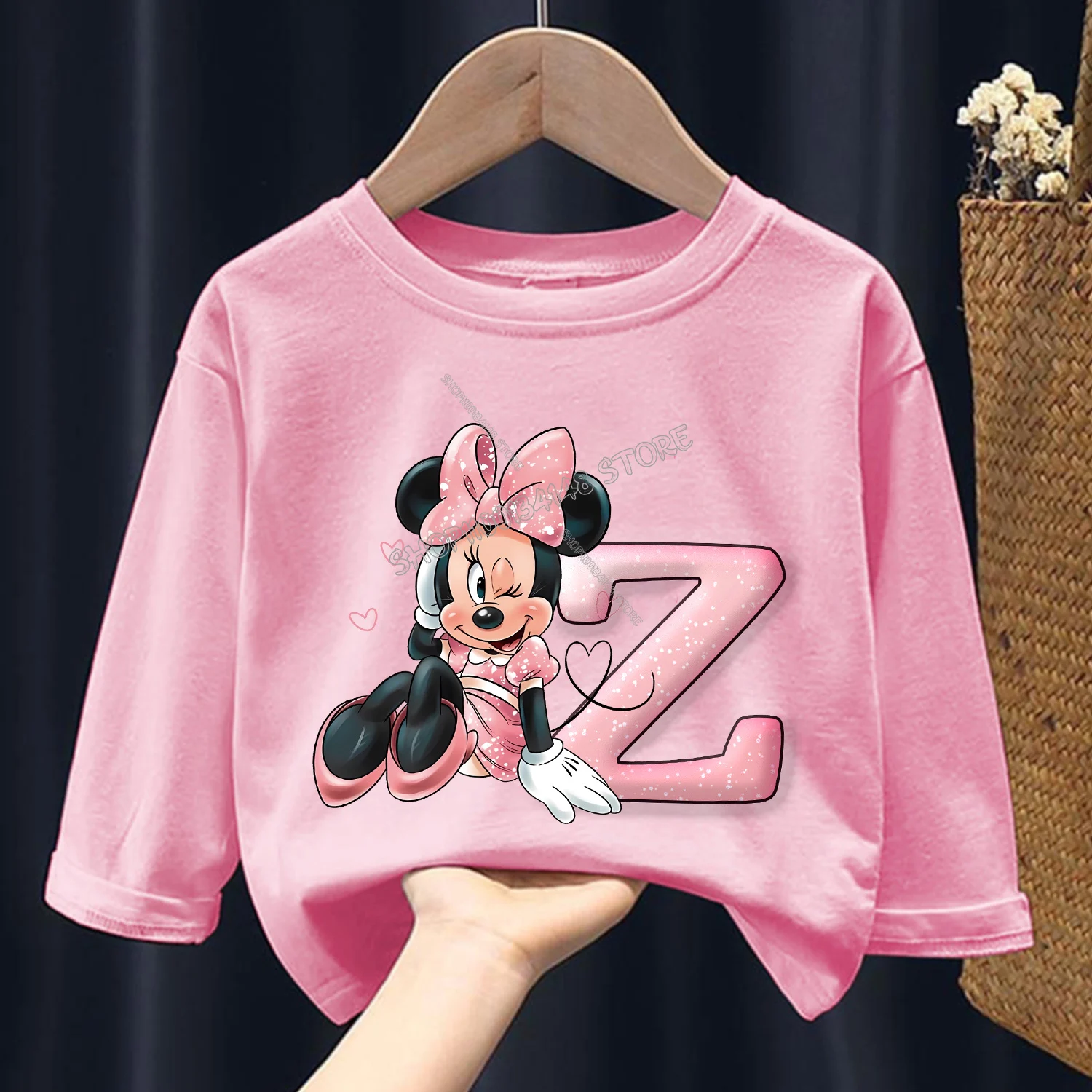 Minnie-Mouse-de-Disney-de-manga-larga-para-ni-os-ropa-de-dibujos ...
