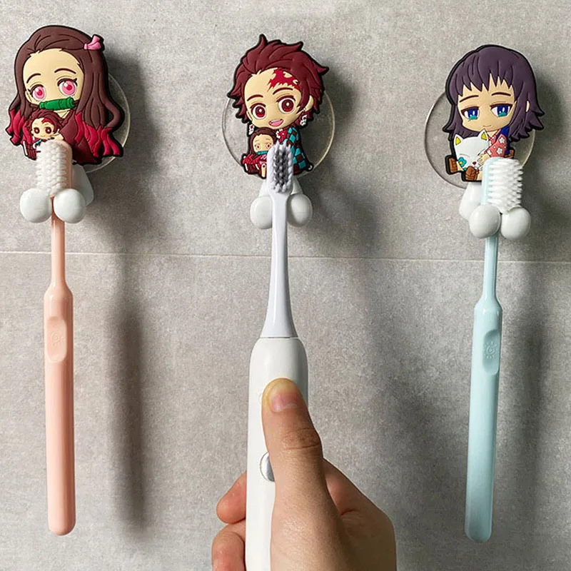 Anime Demon Slayer Doll Toy Electric Toothbrush Holder Nezuko Tanjirou ...