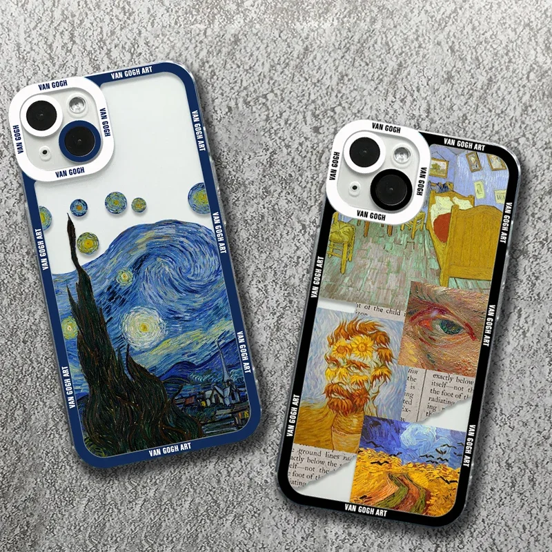 Coque-de-t-l-phone-transparente-antichoc-peinture-l-huile-Van-Gogh-pour ...