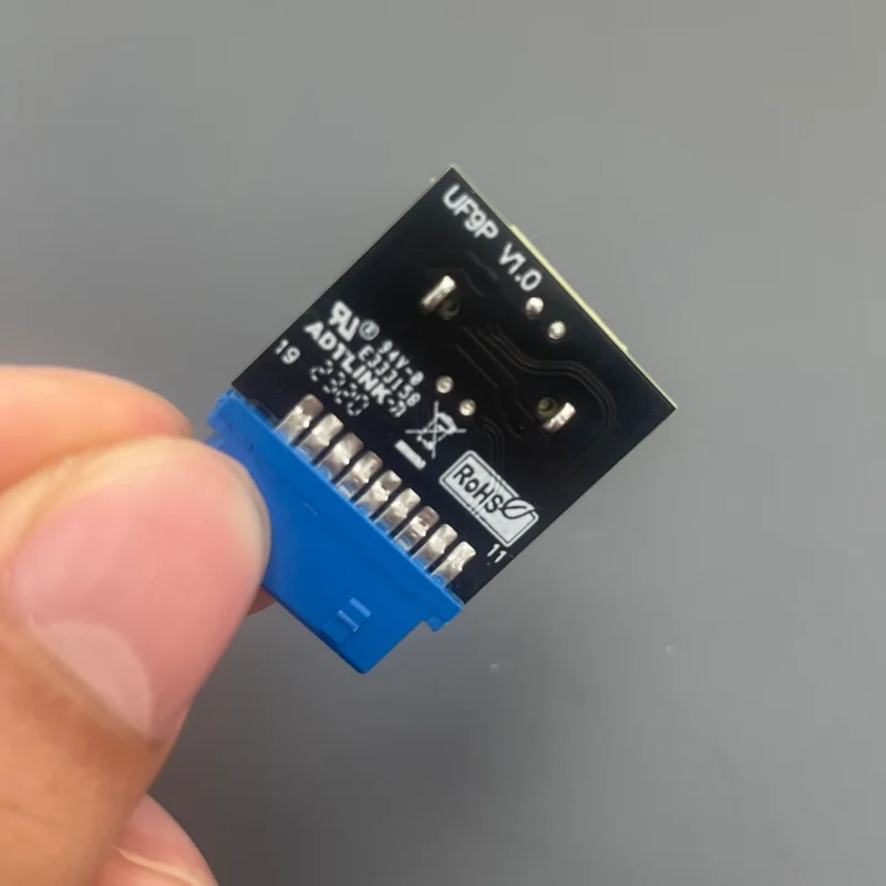 US$ 11.14 - USB 3.0 19PIN to TYPE-E Adapter Card Type-C Front Panel Key ...