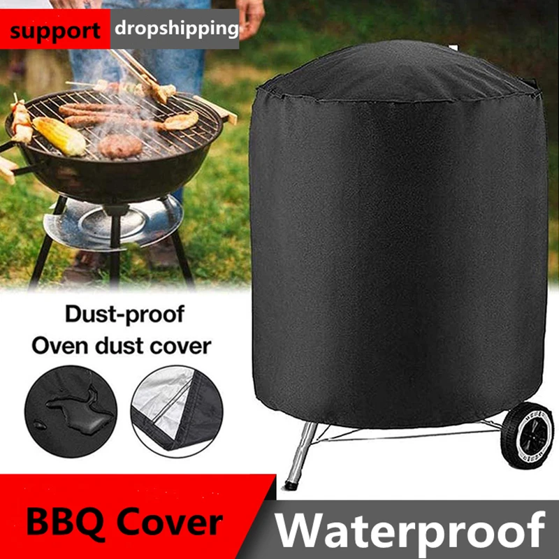210D-Waterproof-BBQ-Grill-Barbeque-Cover-Anti-Dust-Round-BBQ-Grill ...
