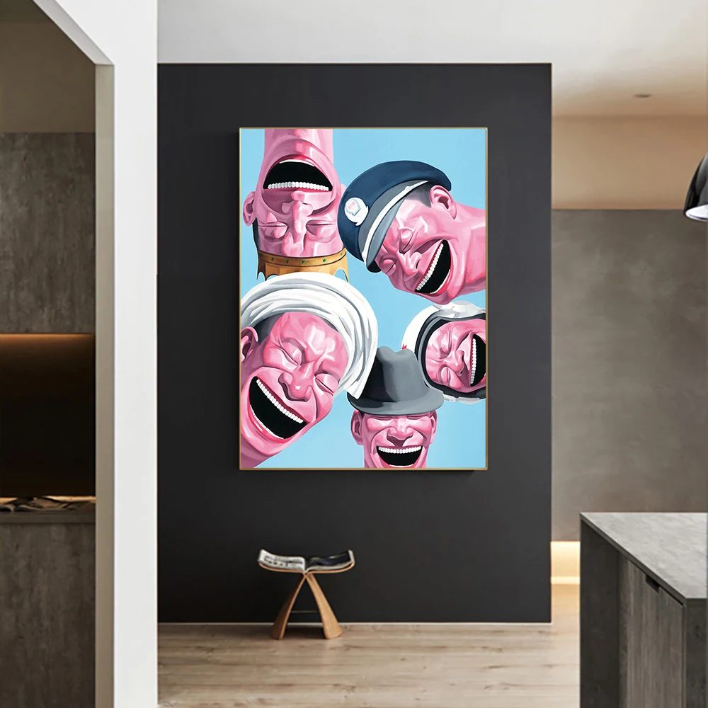 Yue Minjun Famous Painting