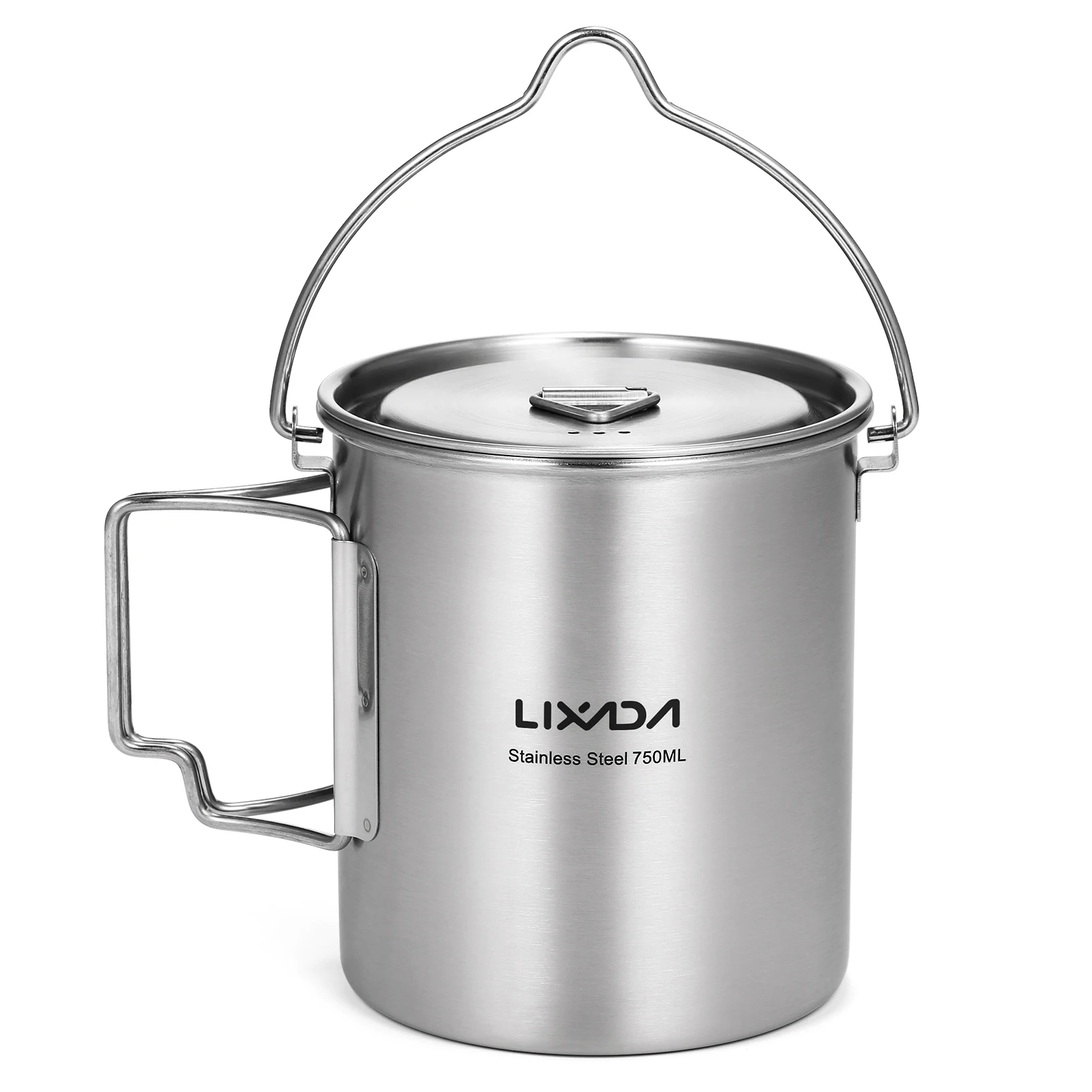 LIXADA-750ml-Stainless-Steel-Pot-Portable-Water-Mug-Cup-with-Lid-and ...