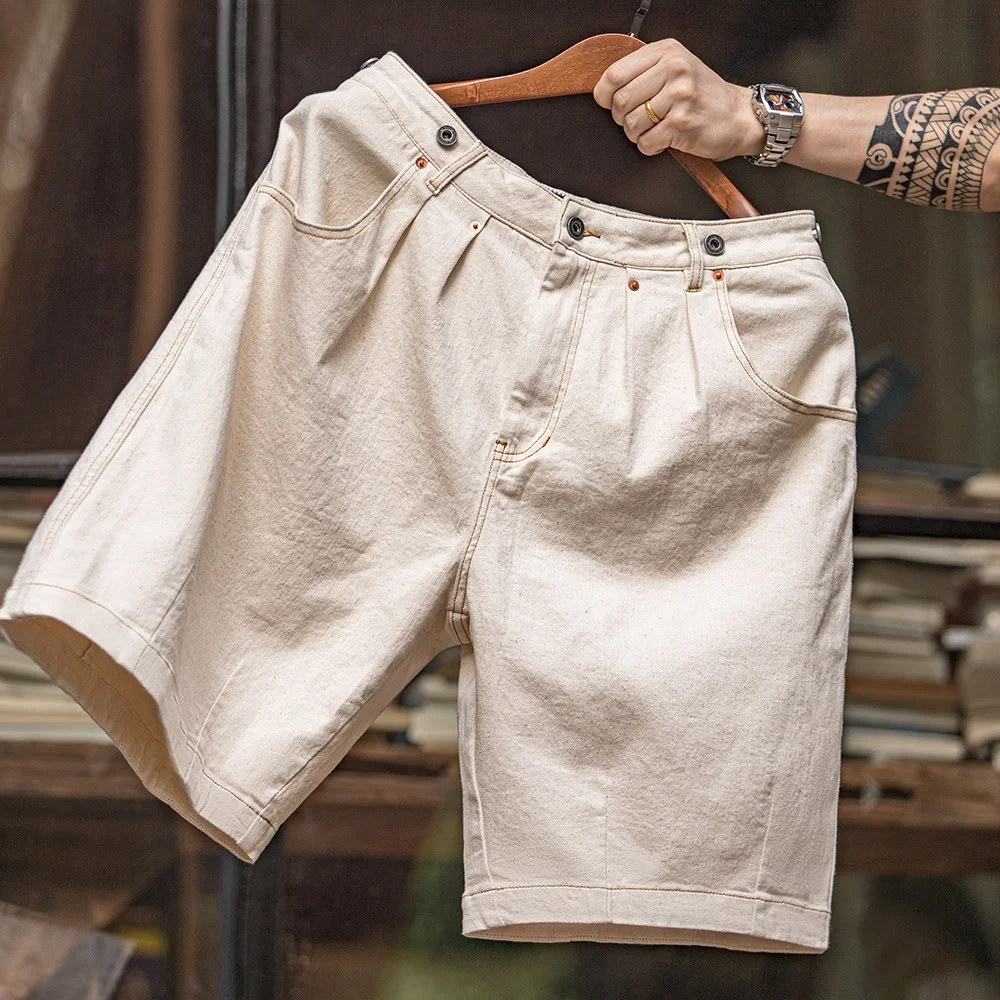 Maden-Vintage-Cotton-Seed-Shell-Shorts-for-Men-Casual-Loose-Straight ...