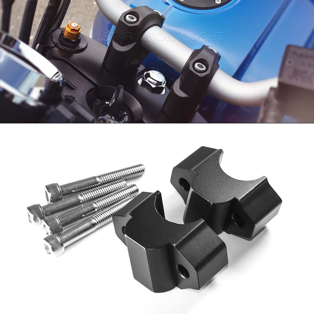 Motorcycle-Accessories-Handlebar-Riser-Drag-Handle-Bar-Clamp-Extend-Adapter-For-Yamaha-XJR-1300 ...