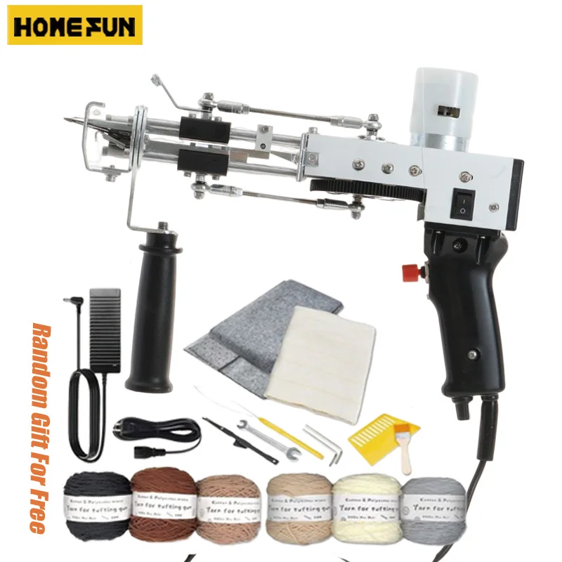 Tufting gun 2 em 1 tapete elétrico starter kit arma de mão tapete ...