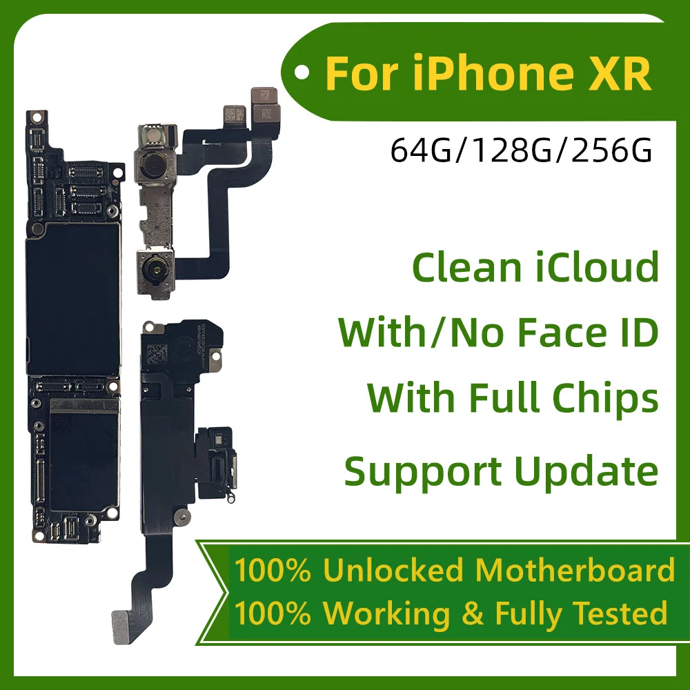 Tested-Unlocked-Unlocked-For-iPhone-XR-Motherboard-Logic-board-with ...