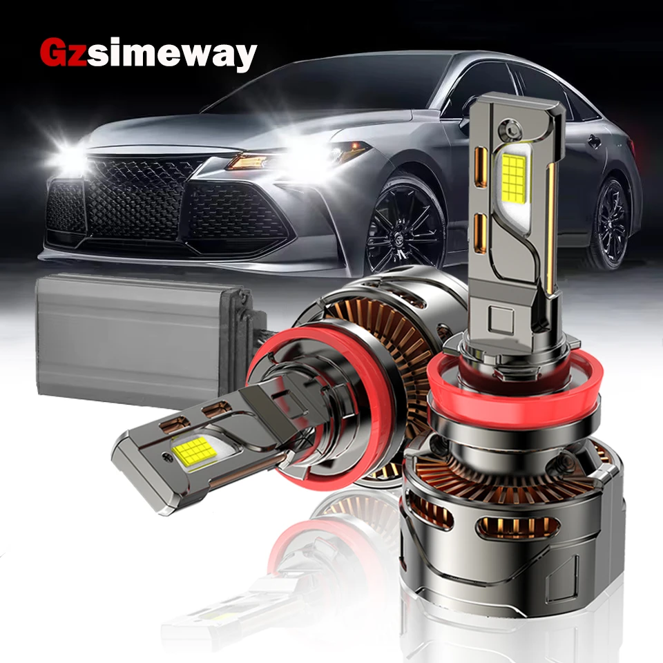 2PCS H7 H4 LED Headlight 90000LM Canbus H11 H8 H1 H3 9005 HB3 9006 HB4 ...