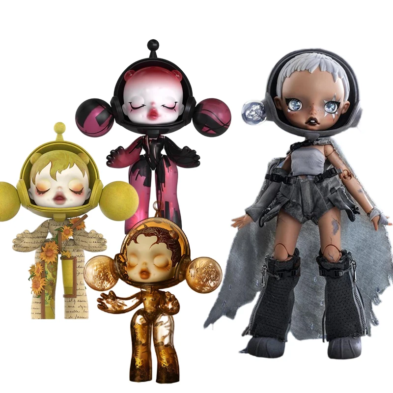 POPMART SKULLPANDA Series Blind Box Skullpanda 400% Action Figures Desk ...