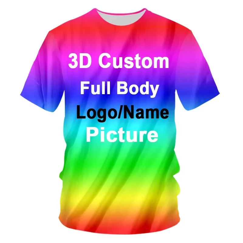 Fashion-3D-Printed-Custom-T-Shirt-Summer-DIY-Picture-Tee-Shirt-Drop ...