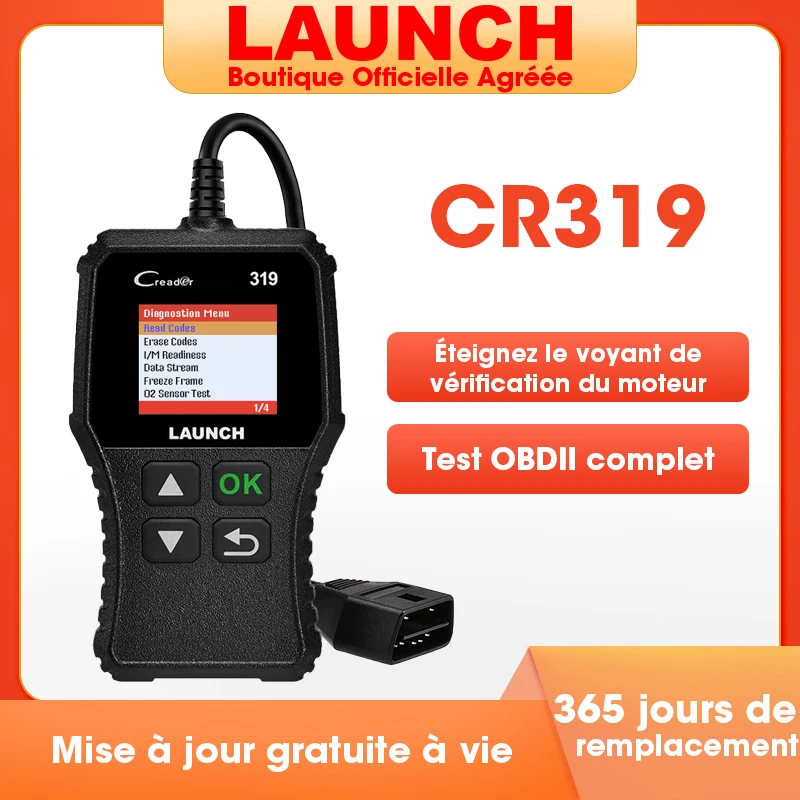 Launch – Outil De Diagnostic Creader 319 Pour Voiture, Lecteur De Code ...