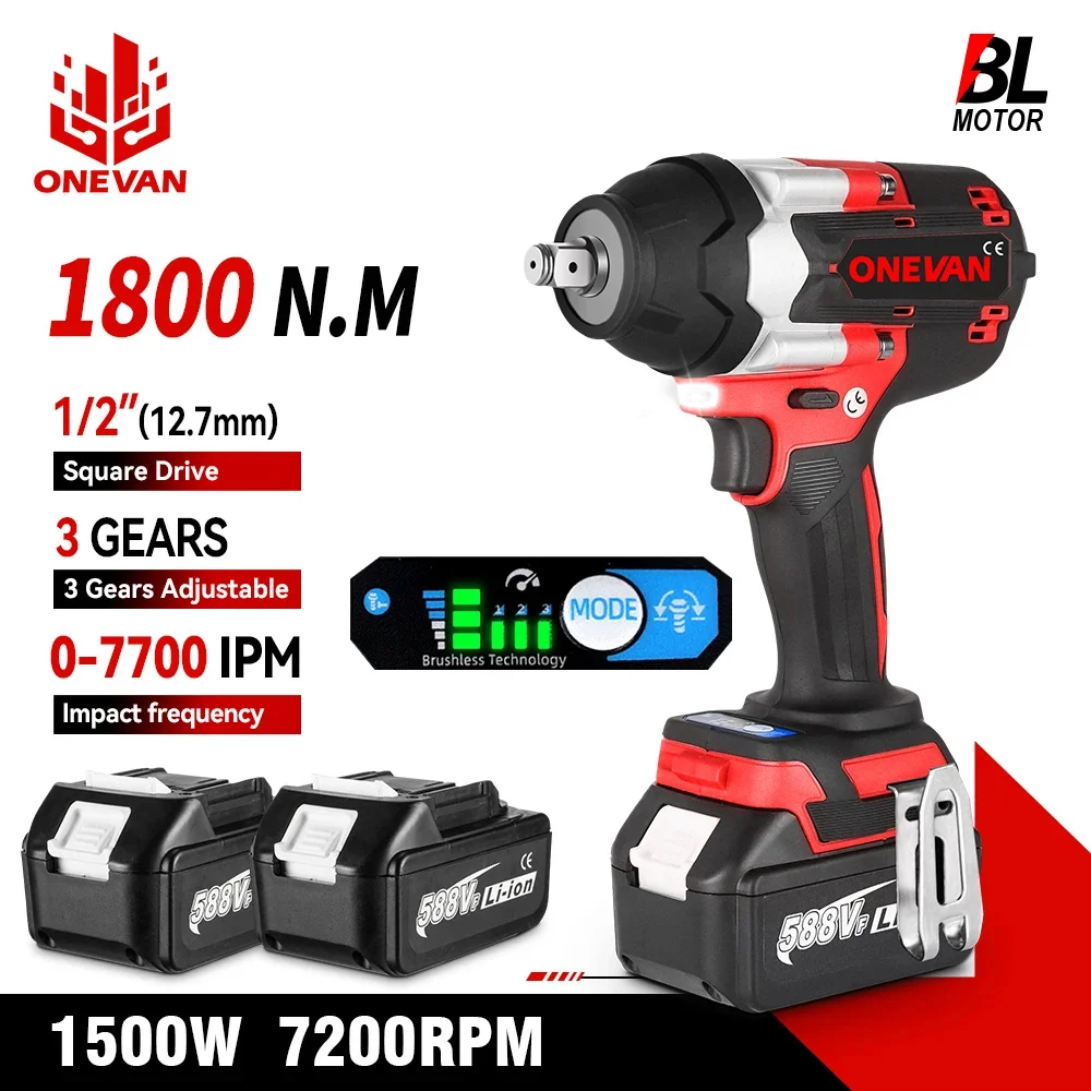 ONEVAN-1800N-M-Torque-Brushless-Electric-Impact-Wrench-1-2-Inch-Lithium ...