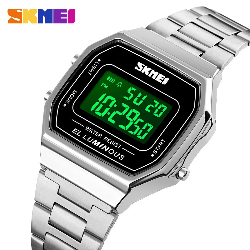 Stainless Steel Digital Watch | Men's Electronic Watch | Electronic ...