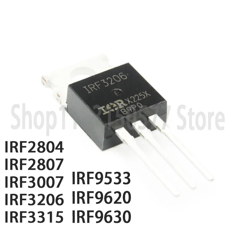 1piece-IRF2804-IRF2807-IRF3007-IRF3206-IRF3315-IRF9533-IRF9620-IRF9630 ...
