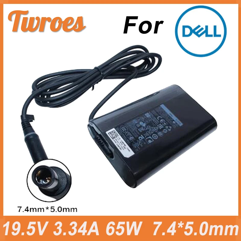 Ac Laptop Adapter Charger 19.5v 3.34a 65w For Dell Latitude E5250 E5440 ...