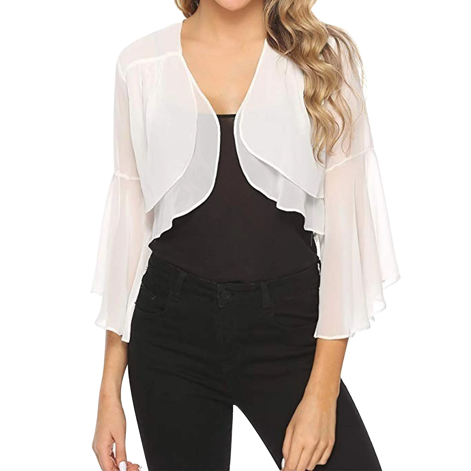 Chal-de-gasa-para-mujer-chaqueta-de-boda-vestidos-de-noche-Bolero ...