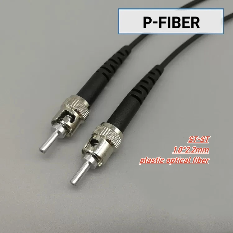 ST-ST fiber optic jumper POF 1mm ST plastic optical fiber 1000μm ...