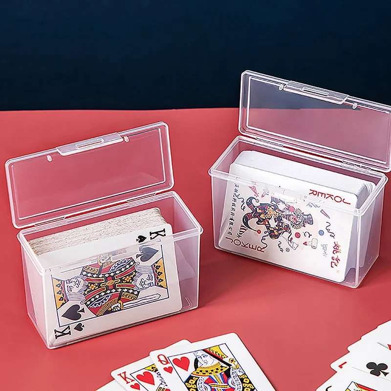 New-Transparent-Plastic-Boxes-Playing-Cards-Container-PP-Storage-Case ...
