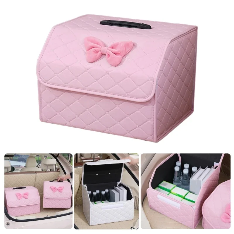 Compact Portable Car Trunk Organizers Foldable Car Trunk Storage Box ...