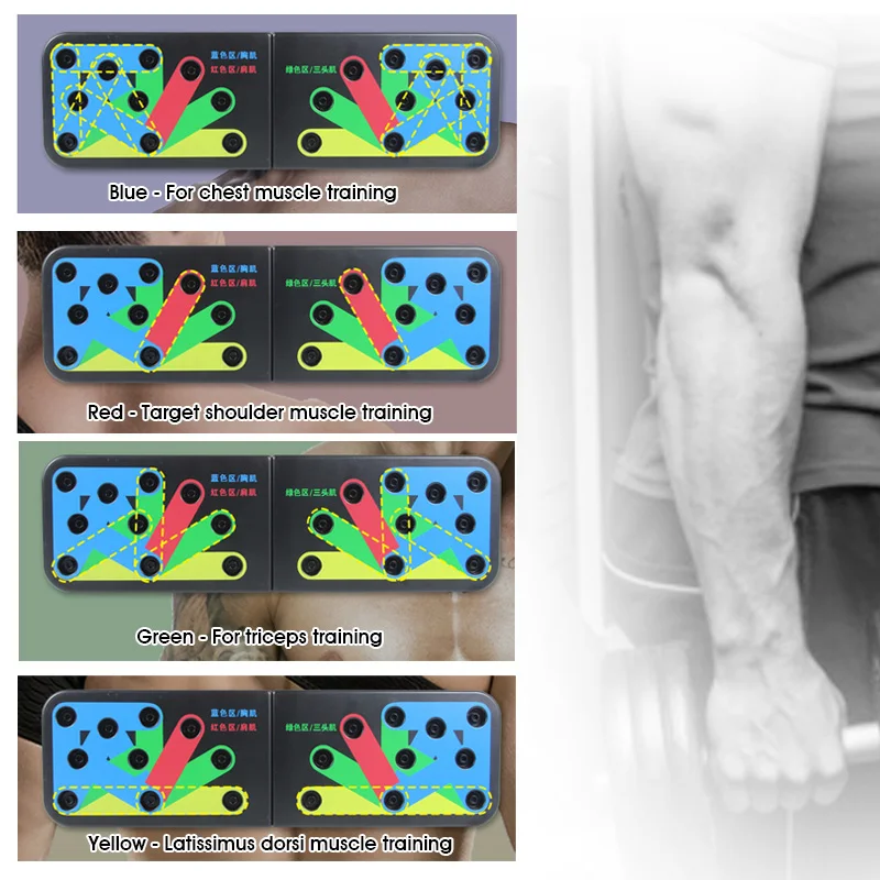 12 in 1 Multifunction Push Up Board Body Building Fitness Exercise ...