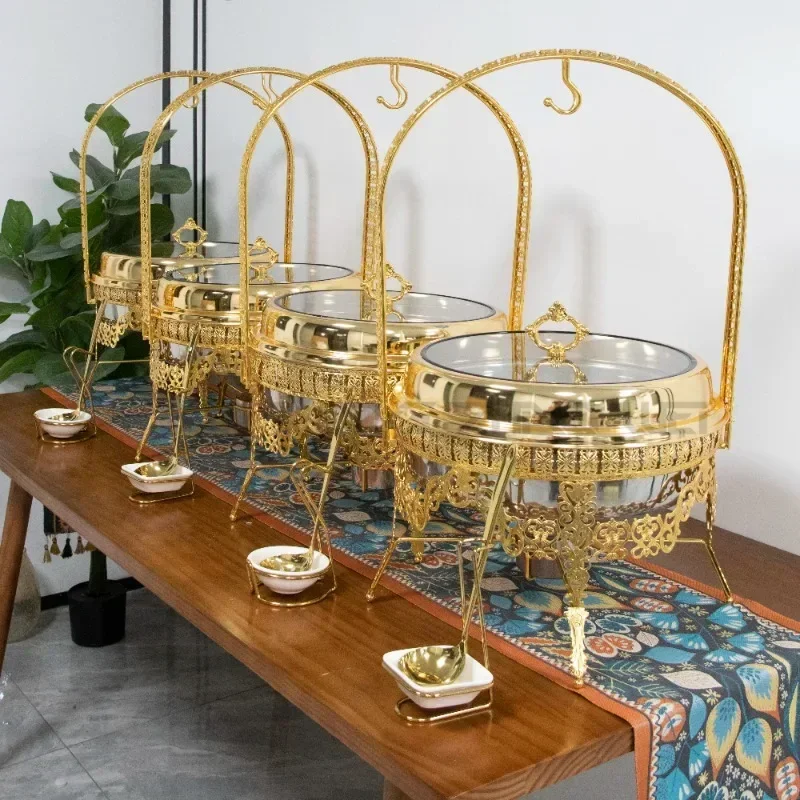 Buffet Catering Luxury Food Warmer Stainless Steel Display Plate ...