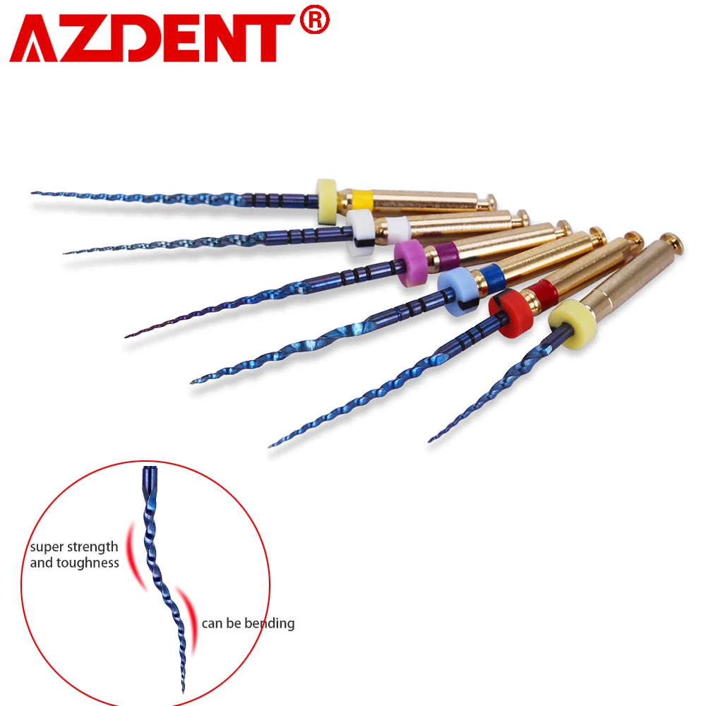 AZDENT 6pcs/Box Dental Heat Activated Canal Root Files SX F3 25mm ...