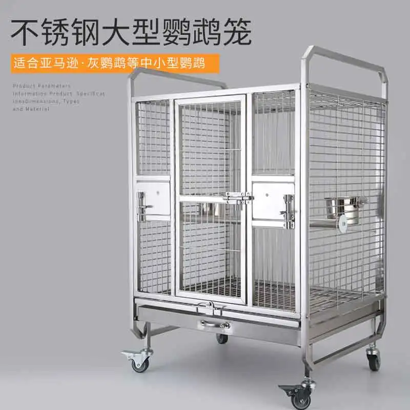 Luxury-Large-Parrot-Cage-Grey-Parrot-Xuanfeng-Breeding-Cage-Villa-Large ...