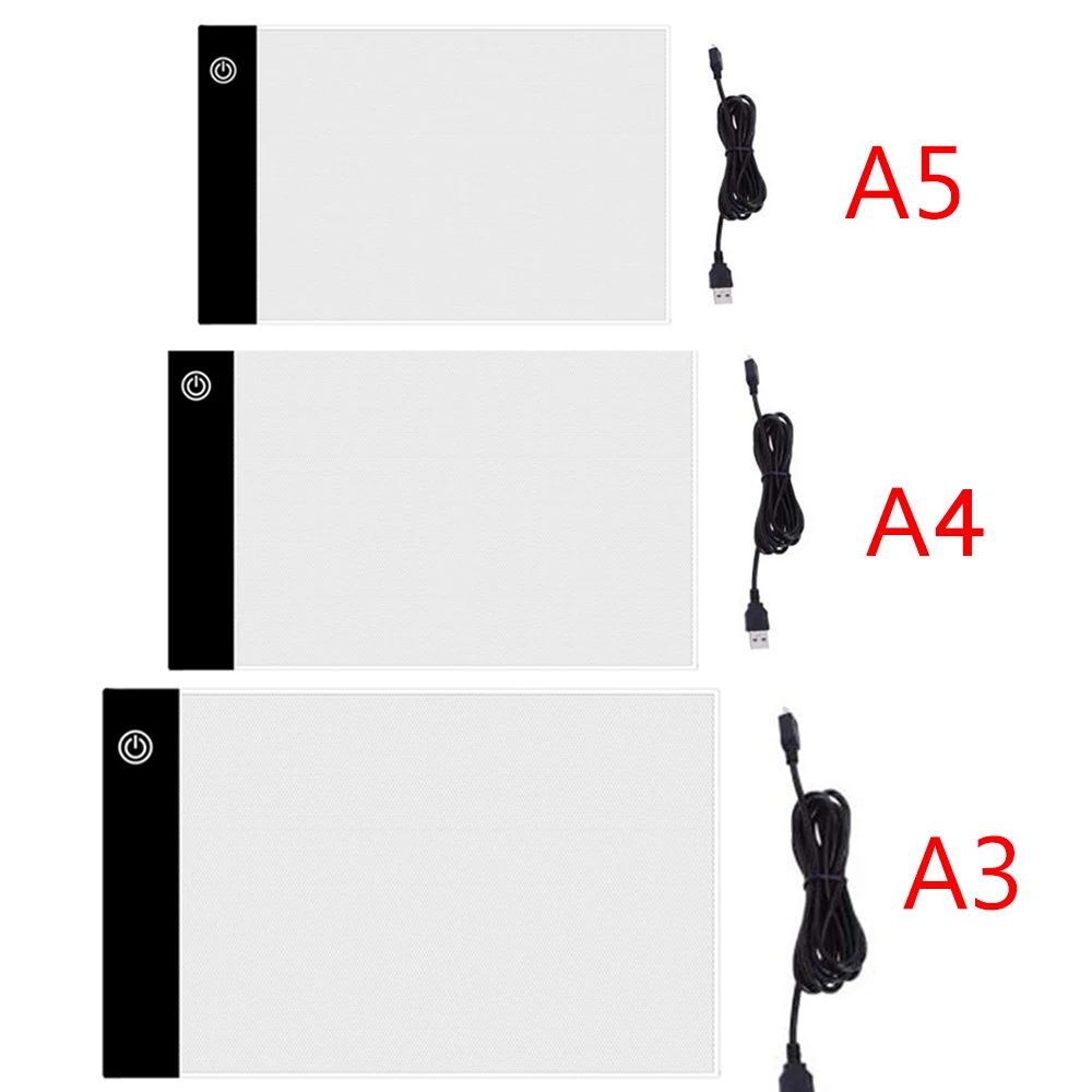 A3-A4-A5-Size-Three-Level-Dimmable-Led-Light-Pad-Tablet-Eye-Protection ...