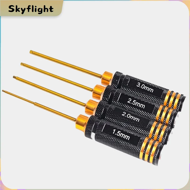 New 4PCS RC Tools Hex Screw Driver Set Titanium Plating Hardened 1.5 2. ...