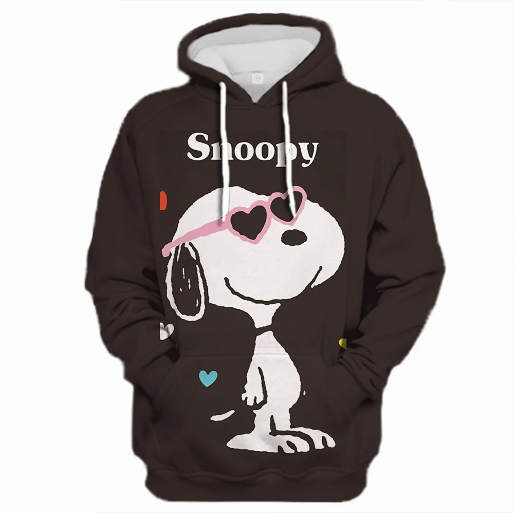 Sudadera con capucha de dibujos animados de Snoopy para mujer, edición ...