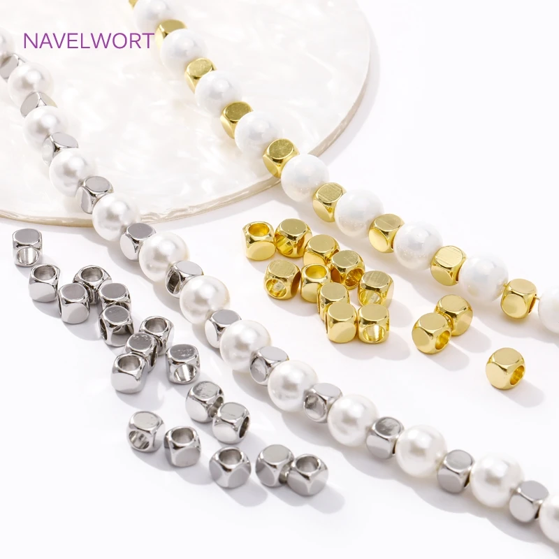 2MM-6MM-18K-Gold-Plated-Metal-Square-Beads-For-Jewelry-Making-Supplies ...