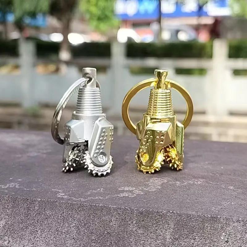 Fashion Gear Drill Bits Style Key Chain Ring Holder Creative Metal Car ...