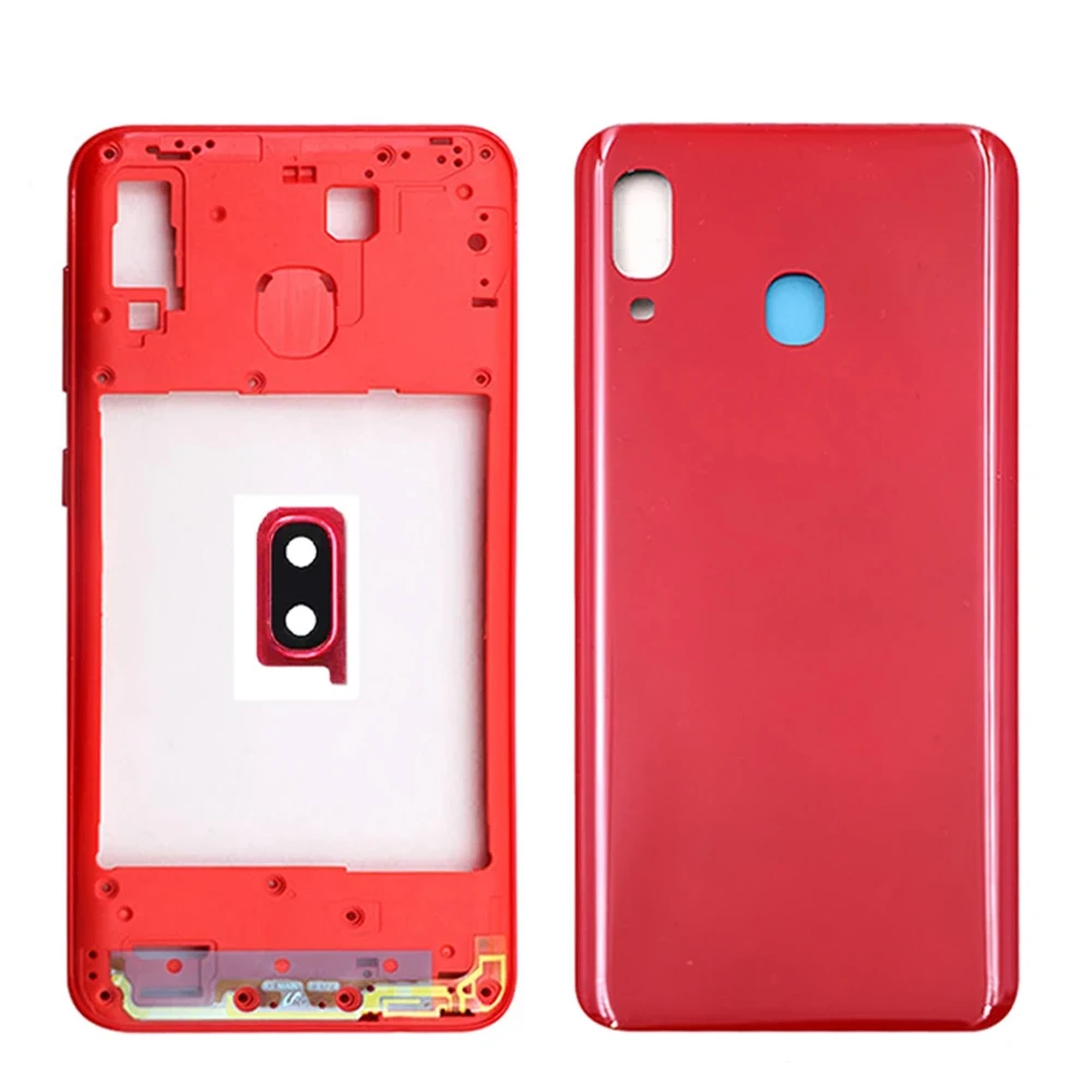 For-SAM-Galaxy-A20-2019-A205-SM-A205F-A205DS-Plastic-Middle-Frame-Bezel ...