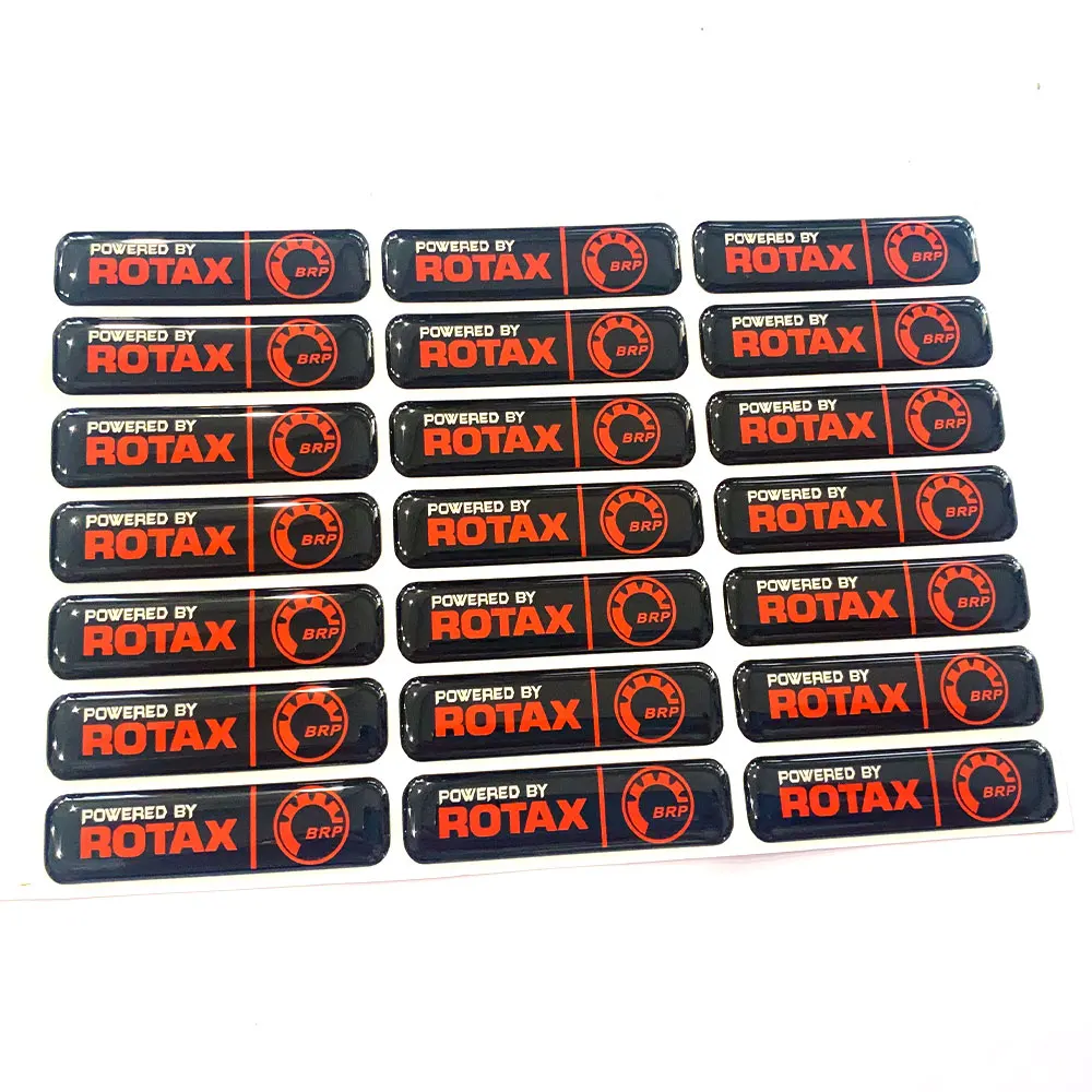 5pcs-for-Powered-by-ROTAX-ski-doo-brp-can-am-3D-Gel-Decal-Sticker ...