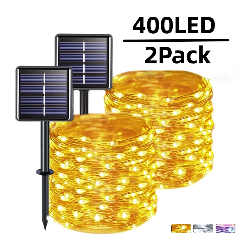 7m/22m/32m/42m LED Solar Light Outdoor Garden Fairy String Light Led ...