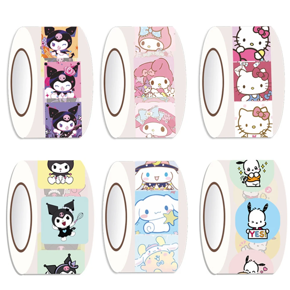 Generic 200pcs Kawaii Sanrio Cartoon Thank You Stickers Aesthetic Hello ...