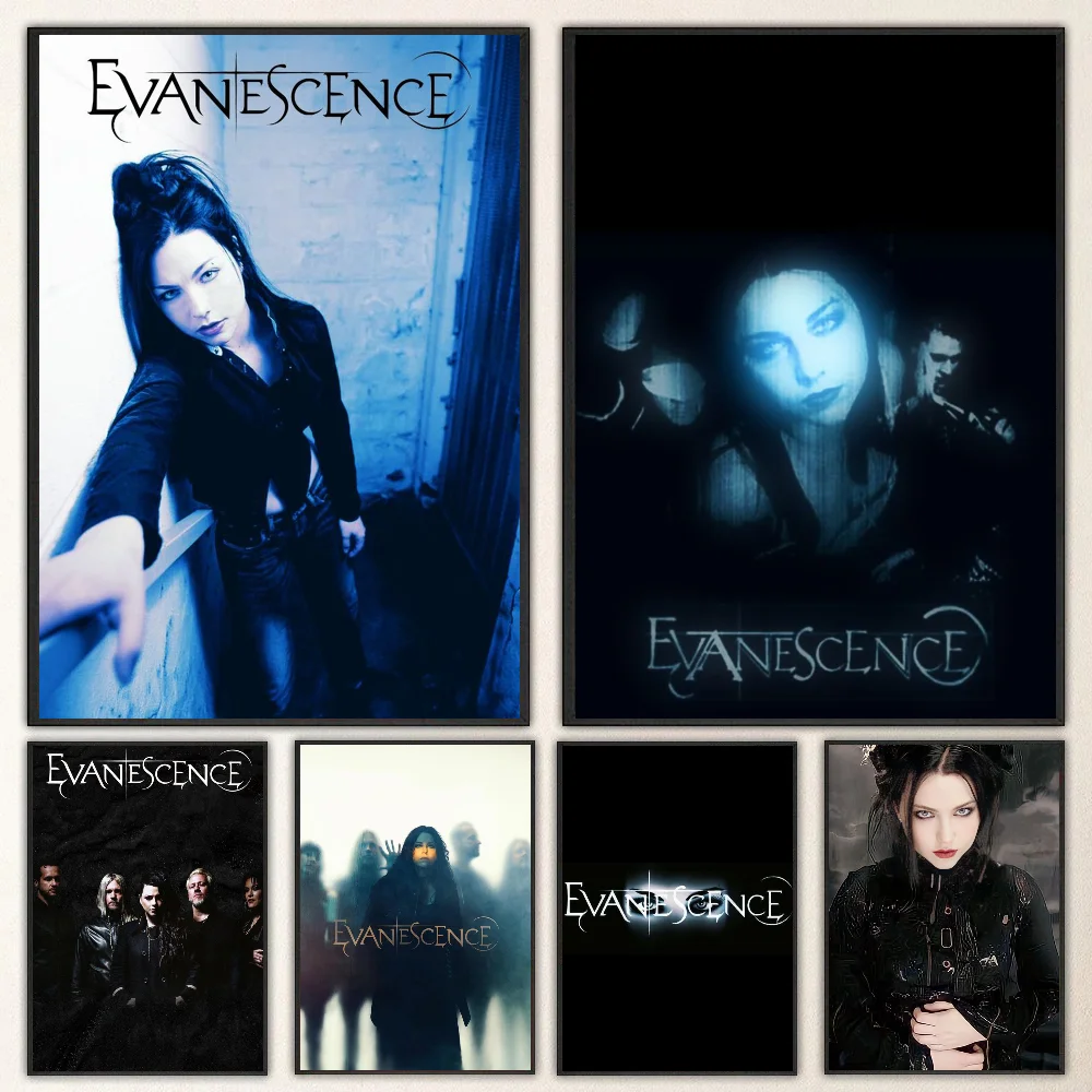 1pc Evanescence Band Poster Self-adhesive Art Waterproof Paper Sticker ...