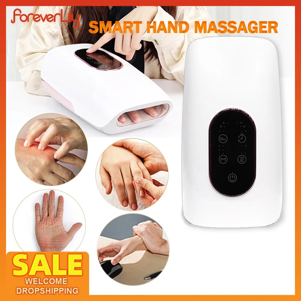 Smart Hand Massager Hot Compress Palms Massager Knead Fingers Wrist Spa ...