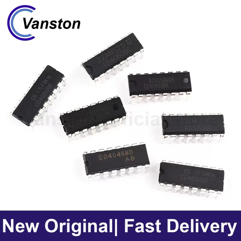CD4044 CD4046 CD4049 CD4050 CD4051 CD4052 CD4053 CD4060BE Chip DIP-16 ...