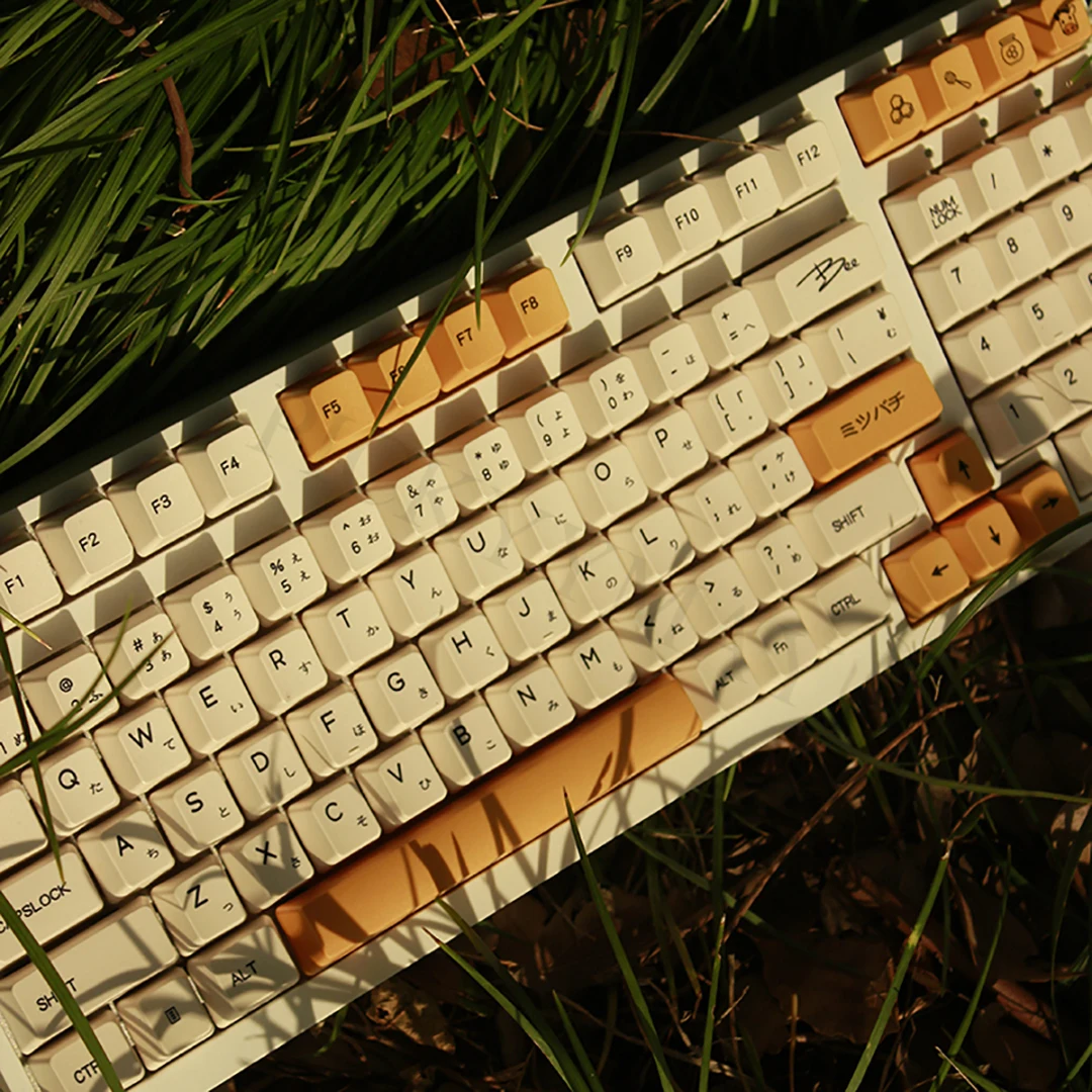 SMVP Honey Milk 123 Key PBT Keycap DYE-SUB OEM Profile Colorful Milky ...