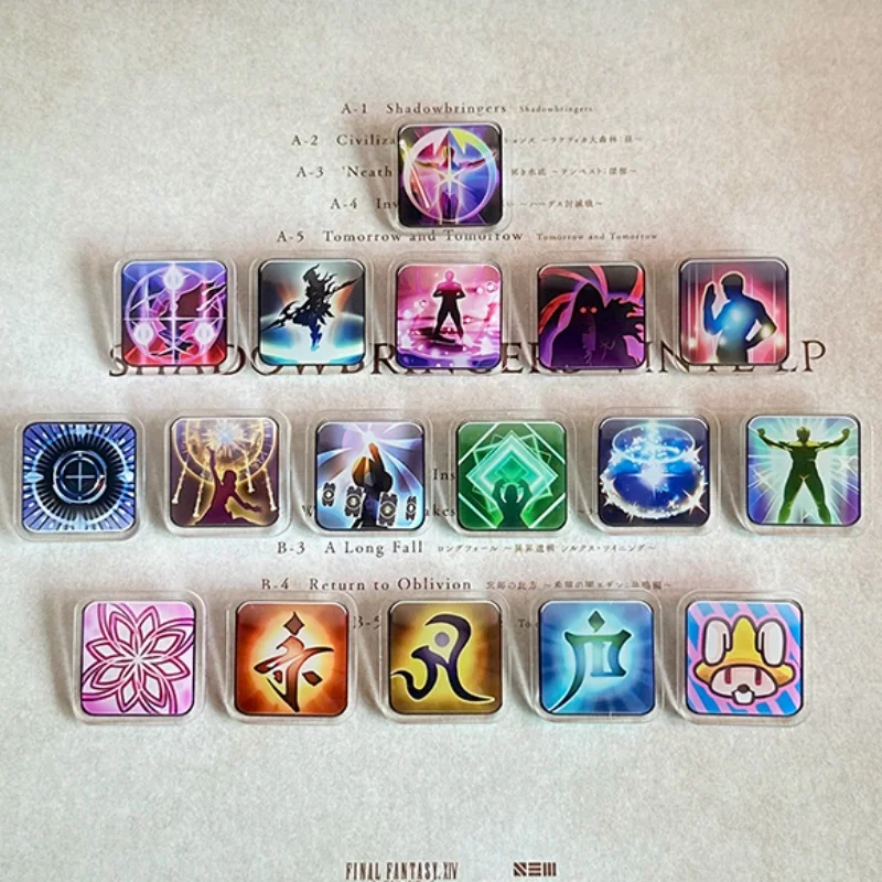 FINAL-FANTASY-XIV-ACG-FF14-Badge-Career-Skills-Buff-Battle-Litany ...