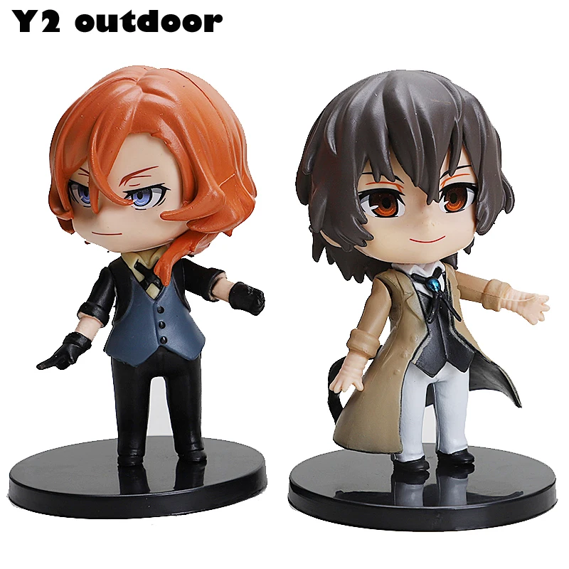 2Pcs-Bungo-Stray-Dogs-Figure-Toys-Nakahara-Chuuya-Osamu-Dazai-Figurine ...