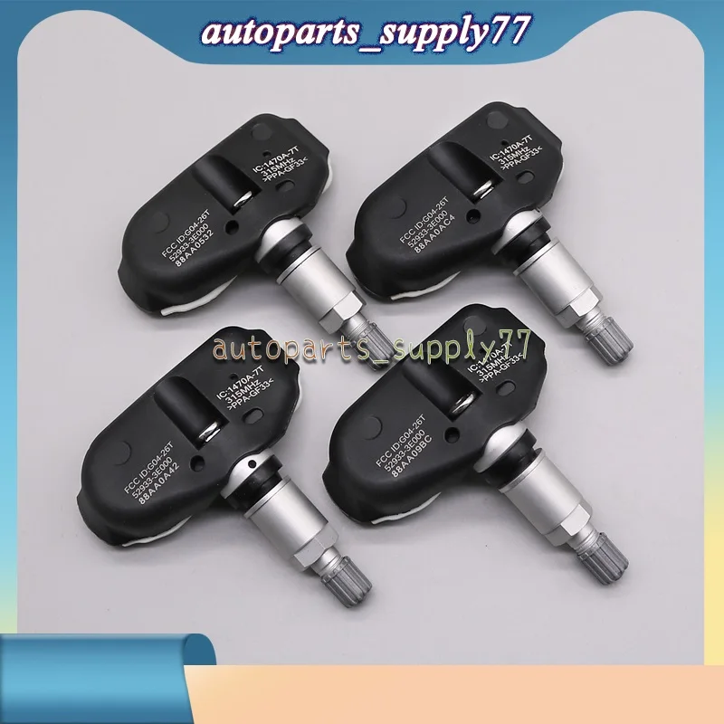 4PCS Car TPMS Tire Pressure Monitor Sensor 52933-3E000 Fit For Hyundai ...