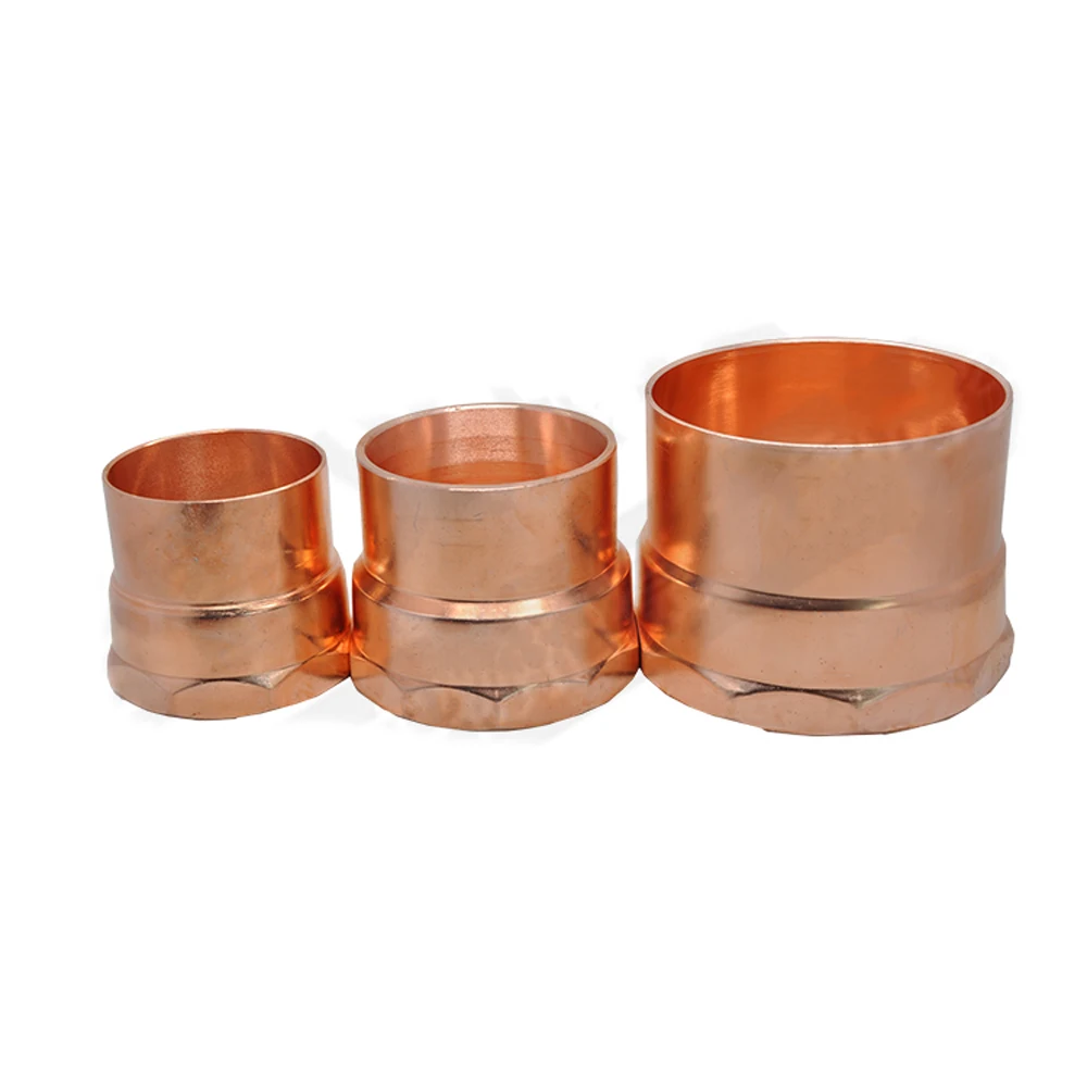 1 4 1 2 3 4 1 NPT Female X 5 8 7 8 9 8 I D Solder Socket Copper 1 4 1 2 3 4 1 NPT Female X 5 8 7 8 9 8 I D Solder Socket Copper