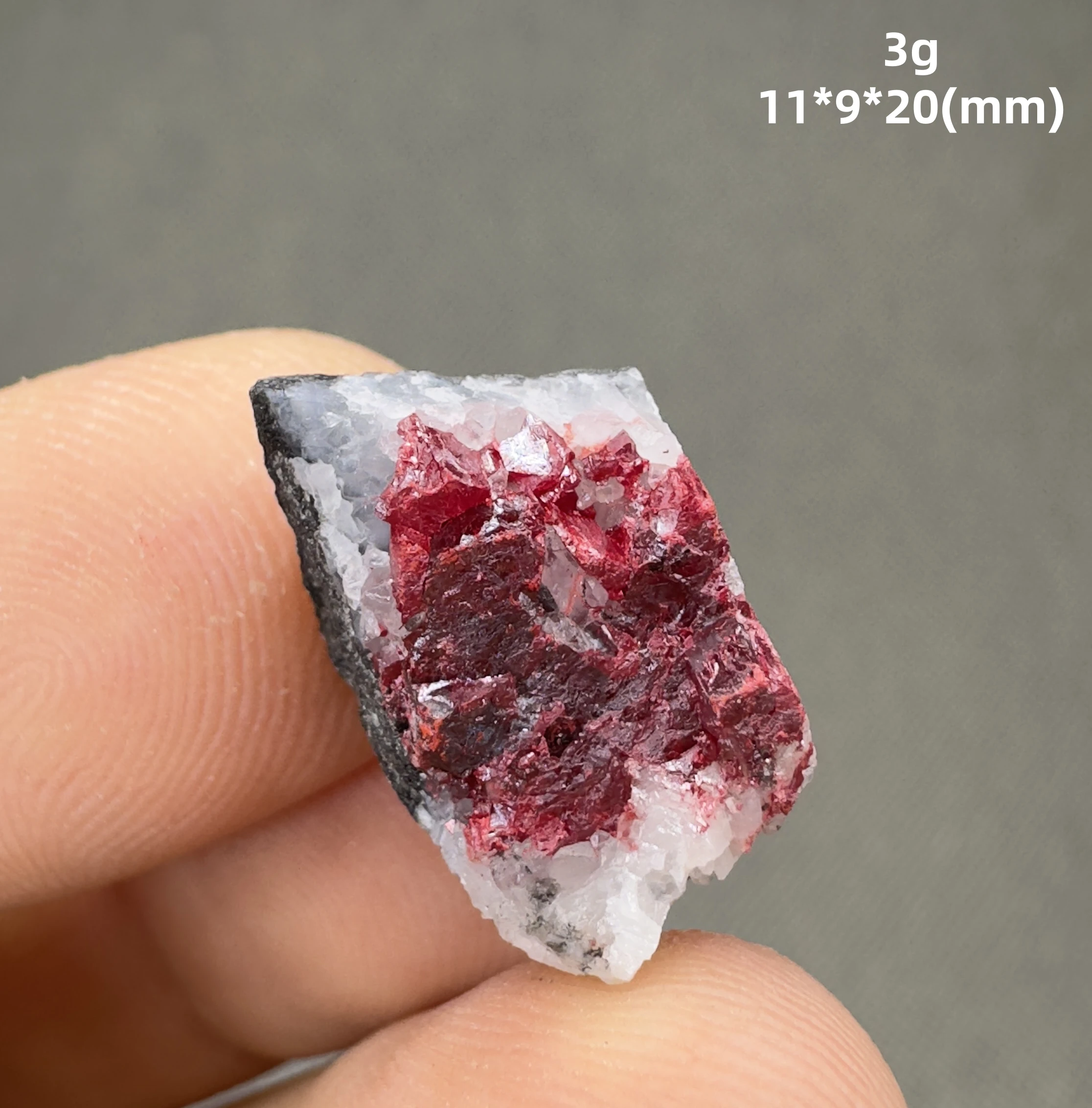 Natural Cinnabar Minerals Specimen + healing quartz crystals and stones ...