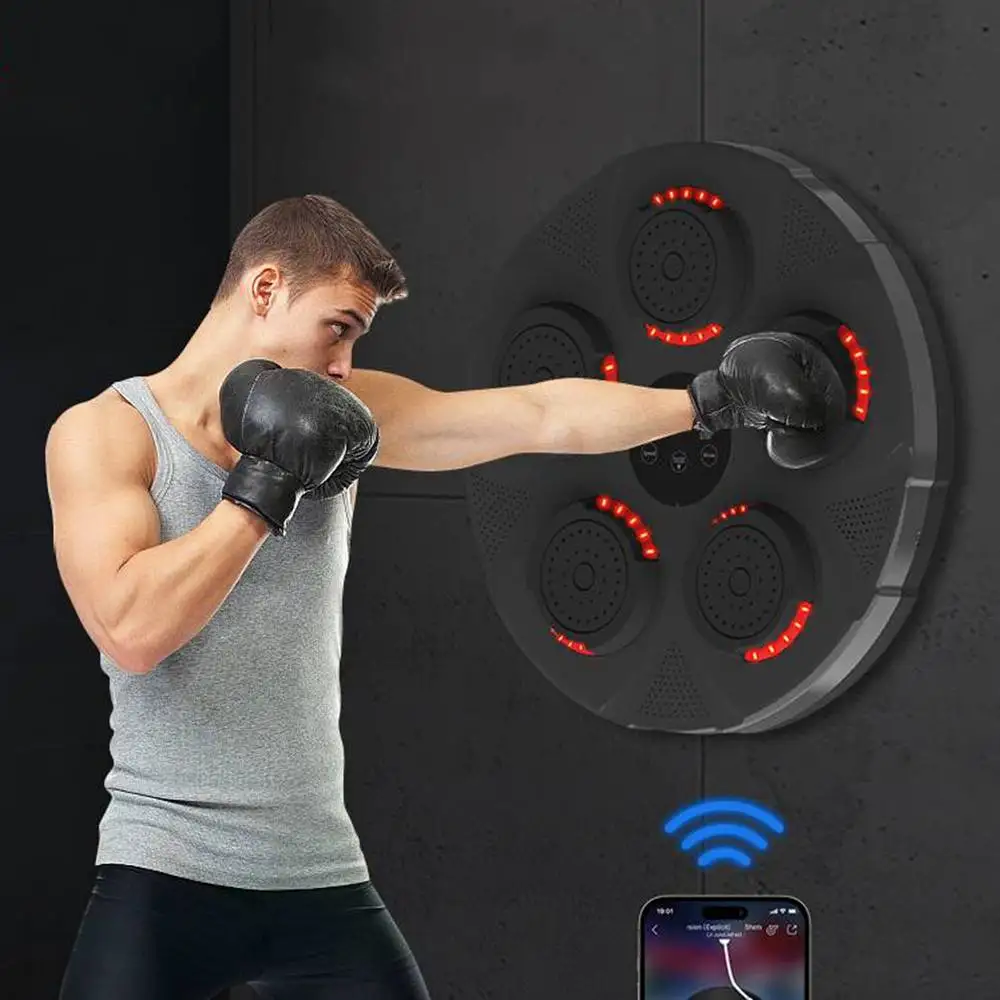 Smart-Music-Boxing-Machine-Wall-Target-LED-iluminado-Sandbag-rea-o ...