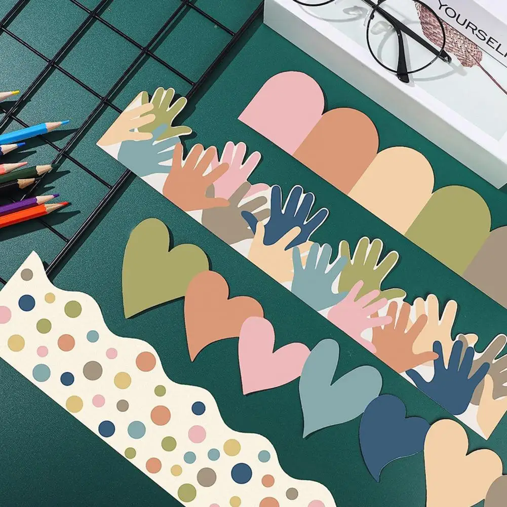Waterproof-Bulletin-Board-Border-Boho-Bulletin-Board-Border-Love-Heart ...