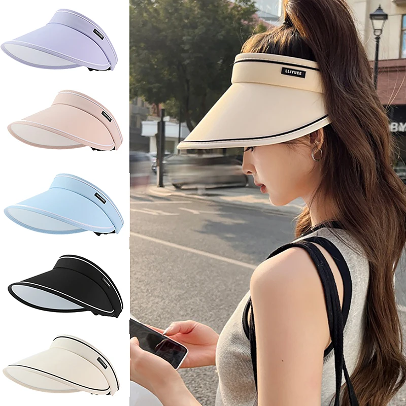 2024-New-Summer-Empty-Top-Sun-Hat-Anti-Uv-Female-Outdoor-Visor-Cap ...
