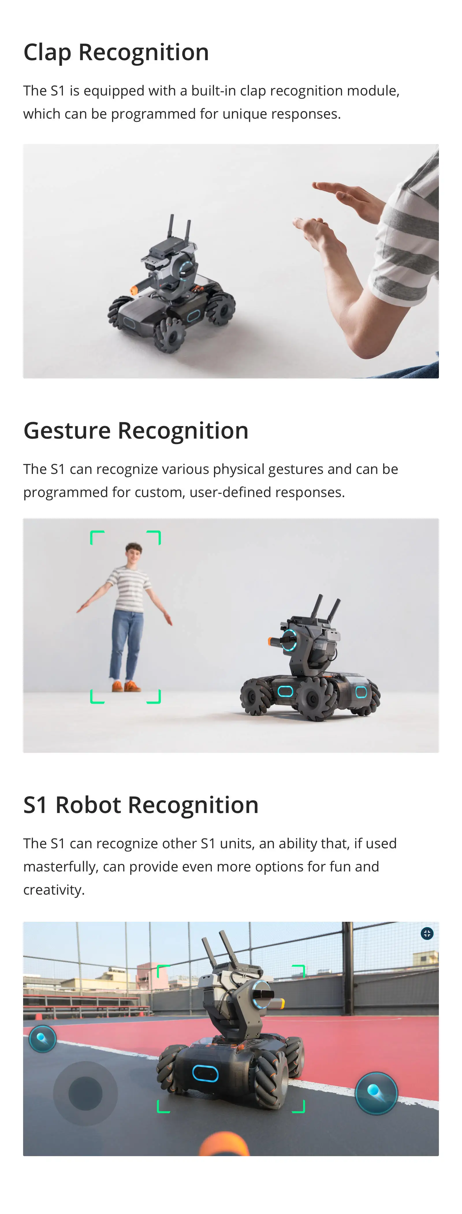 DJI Intelligent Educational Robot RoboMaster S1 With Programming and AI ...